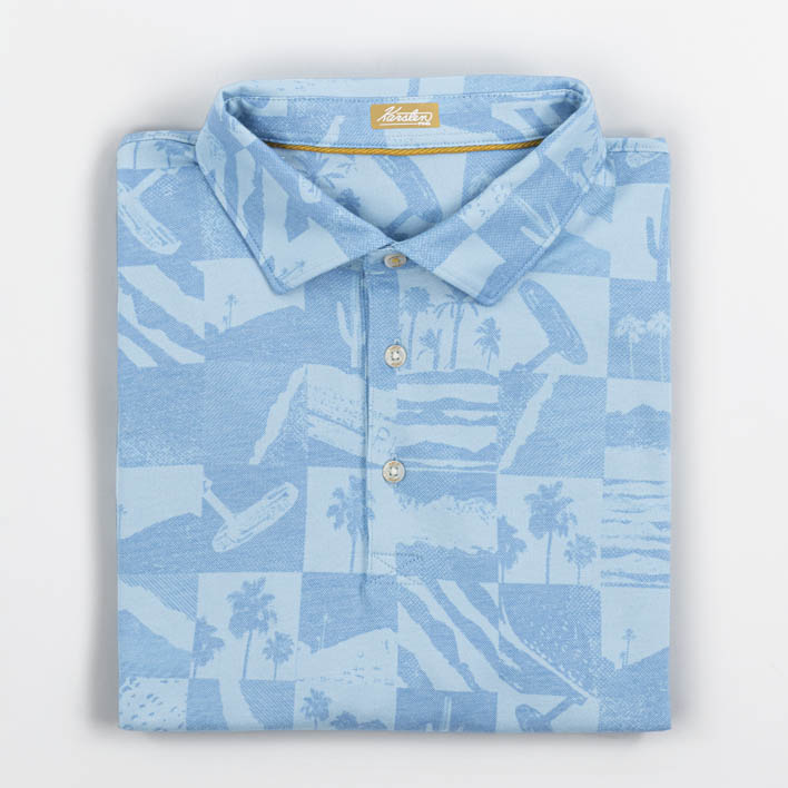 Karsten Check Polo - Dusk Blue - PING